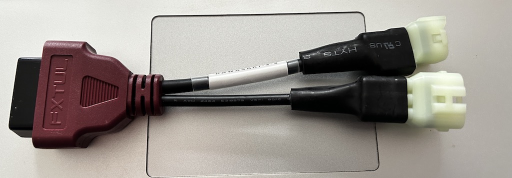 Kawasaki Motorcycle Adapter Cable 6 pin and 4 pin Type.