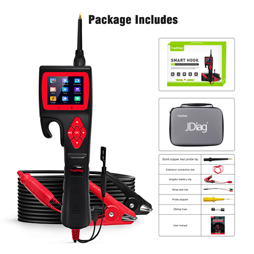 TopDiag P200 Power Circuit Probe Tester Kit, 9-30V Automotive Electric ...