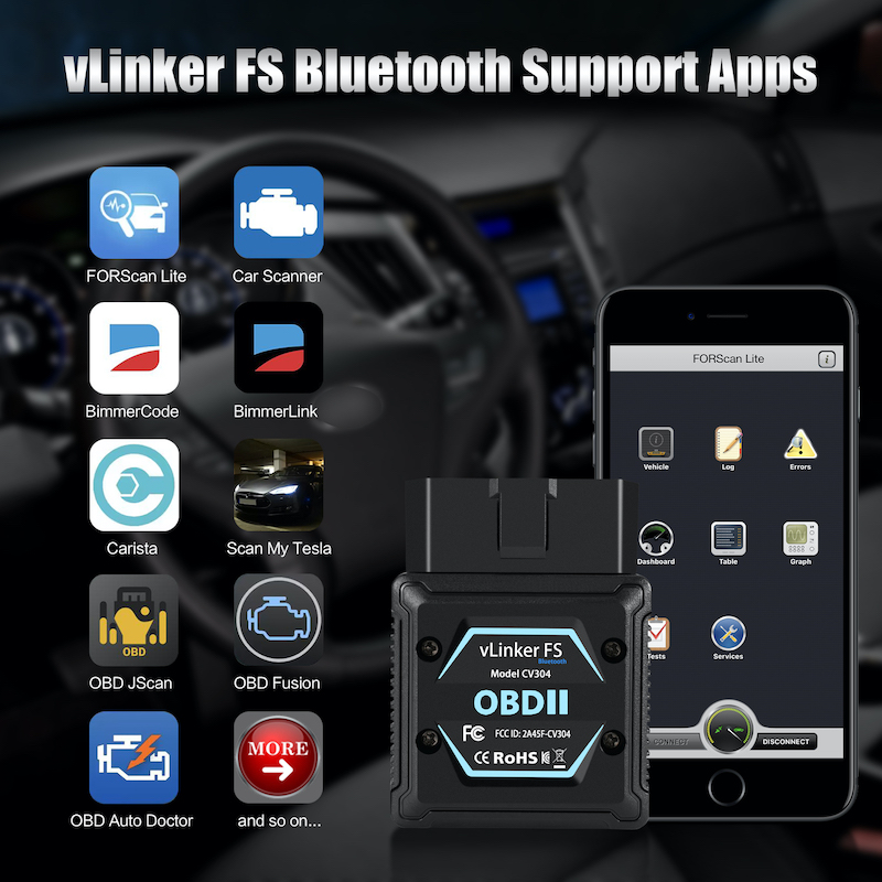 VGATE vLinker FS Bluetooth MFI CERTIFIED